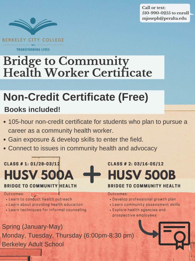 Free Bridge to Community Health Worker Certificate Course- Enroll now ...